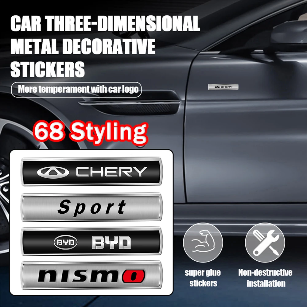 Car 3d Badge Body Trunk Metal Sticker Auto Decoration Accessories For ...