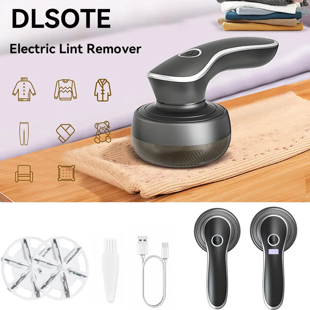 Electric-Digital-Display-Lint-Remover-Rechargeable-Pellet-Fabric-Shaver ...
