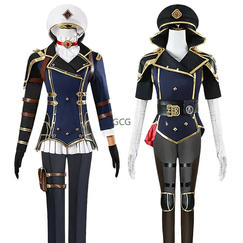 Arcane Caitlyn Kiramman Vi Police Uniform Cosplay Costume Set Including ...