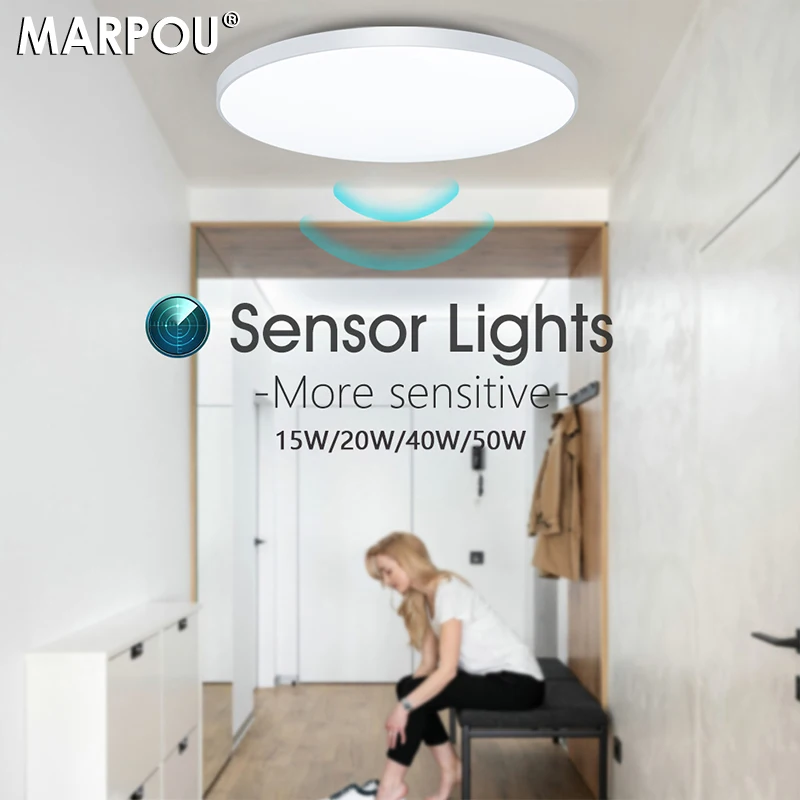 Radar-Sensor-LED-Ceiling-Lights-Auto-Delay-motion-sensor-light-Smart ...