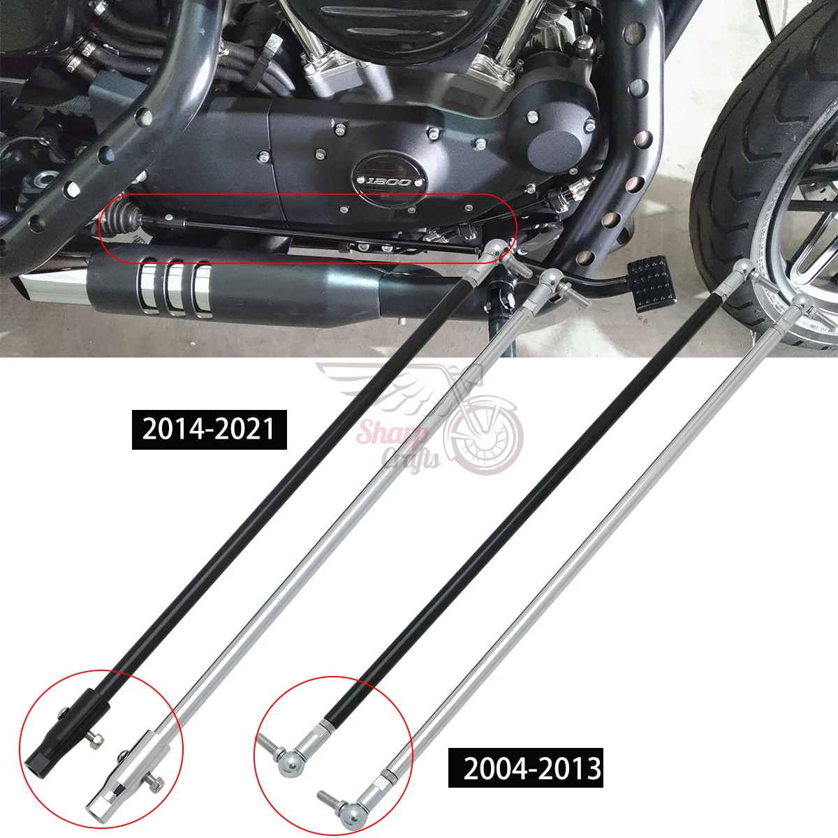 For-Harley-Sportster-XL-883-1200-XL883-XL48-2004-2021-Motorcycle ...