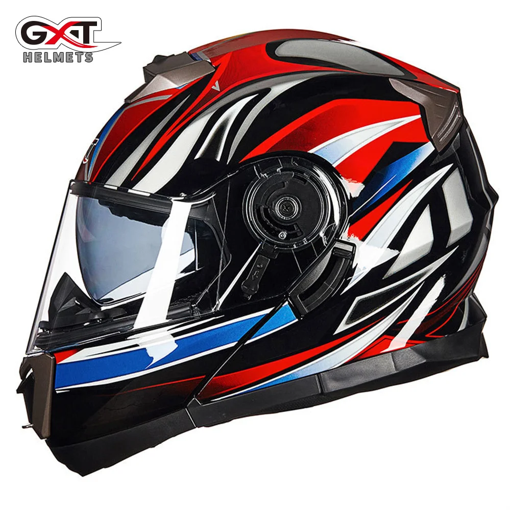 GXT-Professional-Flip-Up-Dual-Lens-Motorcycle-Helmet-Safety-Motocross ...