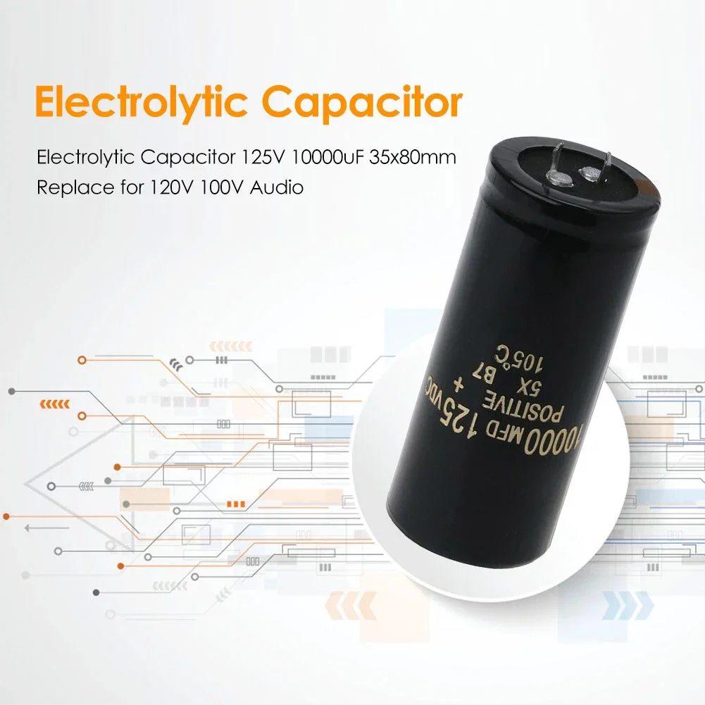125V-10000uF-Aluminum-Electrolytic-Farad-Capacitance-Replace-120V-100V ...
