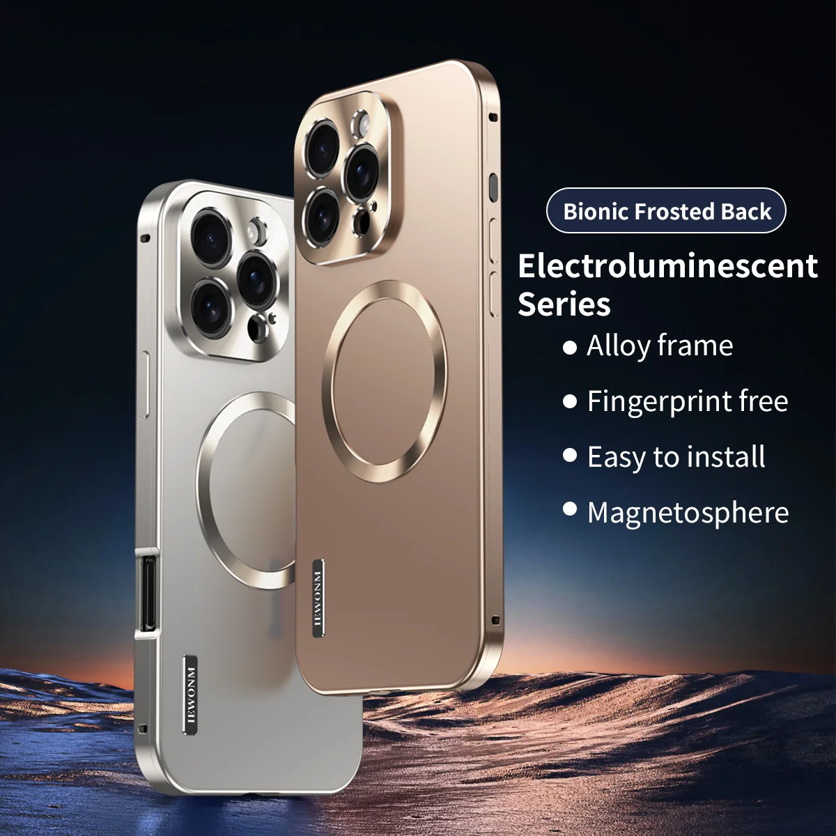 All-aluminum Body Matte Titanium Alloy Ultra-thin Back Cover For iPhone ...