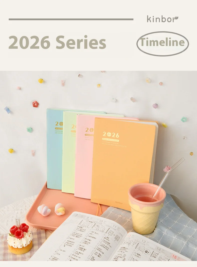 Kinbor 2026 Time Management Planner A5 Planner 52g Japan Tomoe River ...