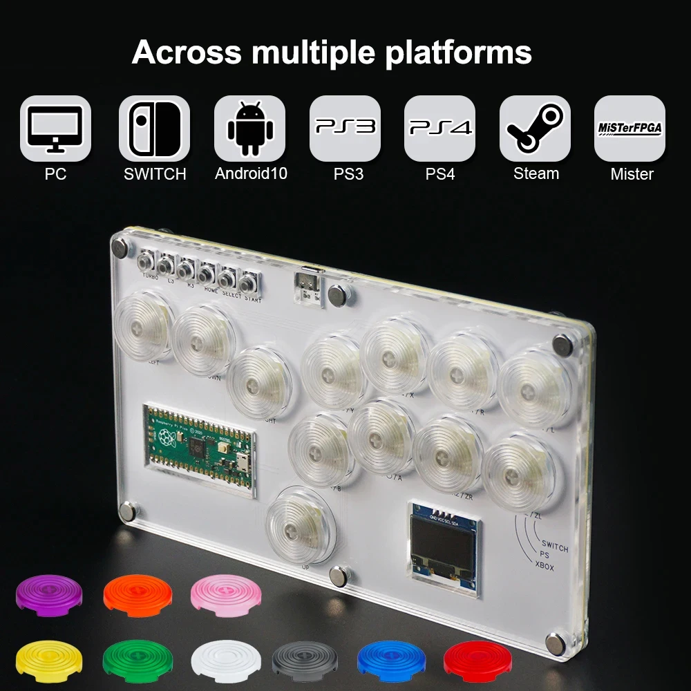 TicKnot-Slimbox-Controller-Mini-Hitbox-Fightstick-For-PS4-PS3-Fightpad ...