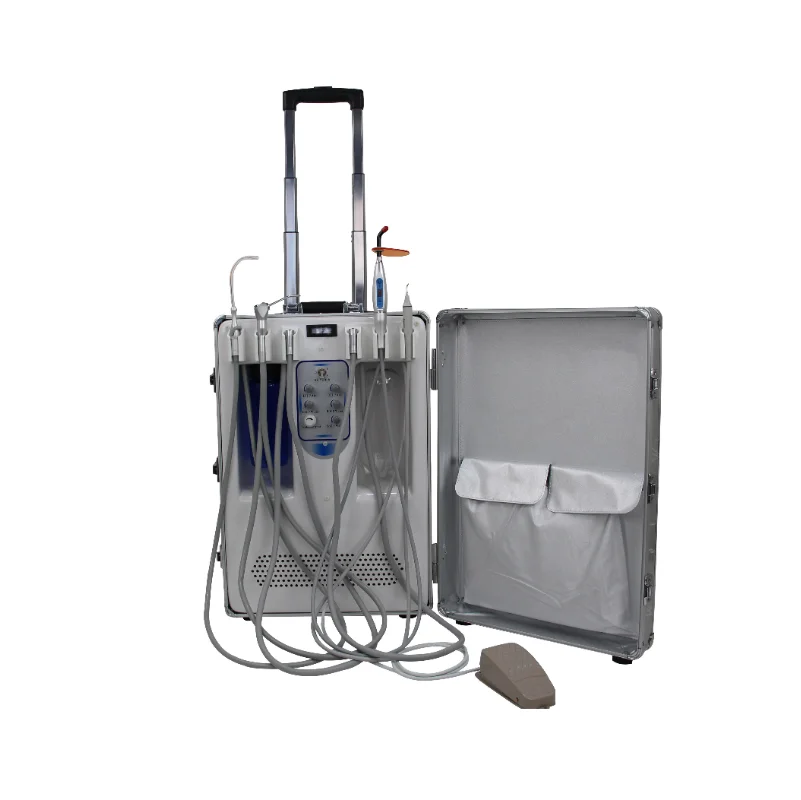 600W-Portable-Dental-Unit-With-Air-Compressor-Dentistry-Tool-Dentist ...