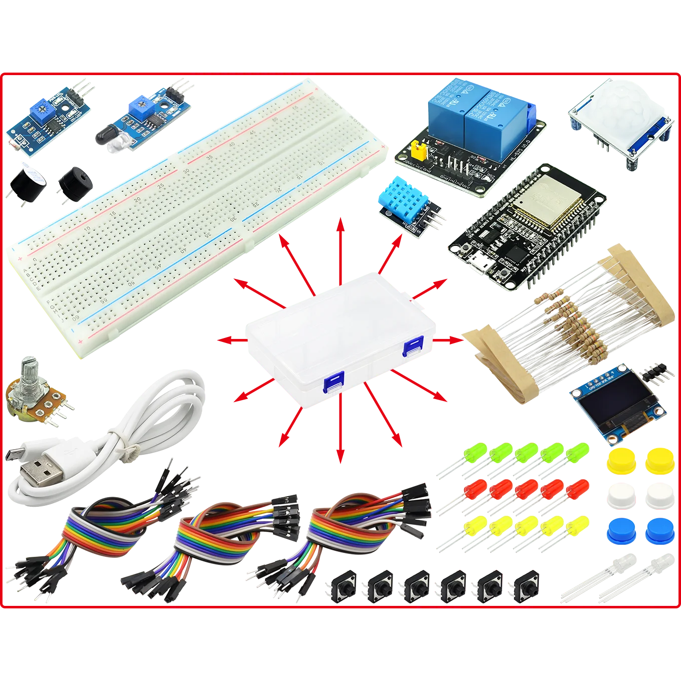 Basic Starter Kit for ESP32 ESP-32S WIFI I OT Development Board for ...