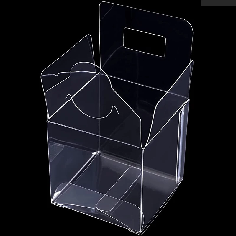 1 3x3x3cm 20pcs Multi Taille Carré Boîte D'emballage En Pvc Transparent ...