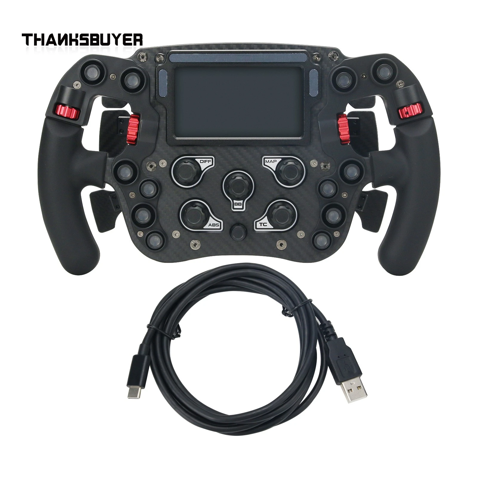 For Simagic FX PRO Formula Steering Wheel Carbon Fiber SIM Racing ...