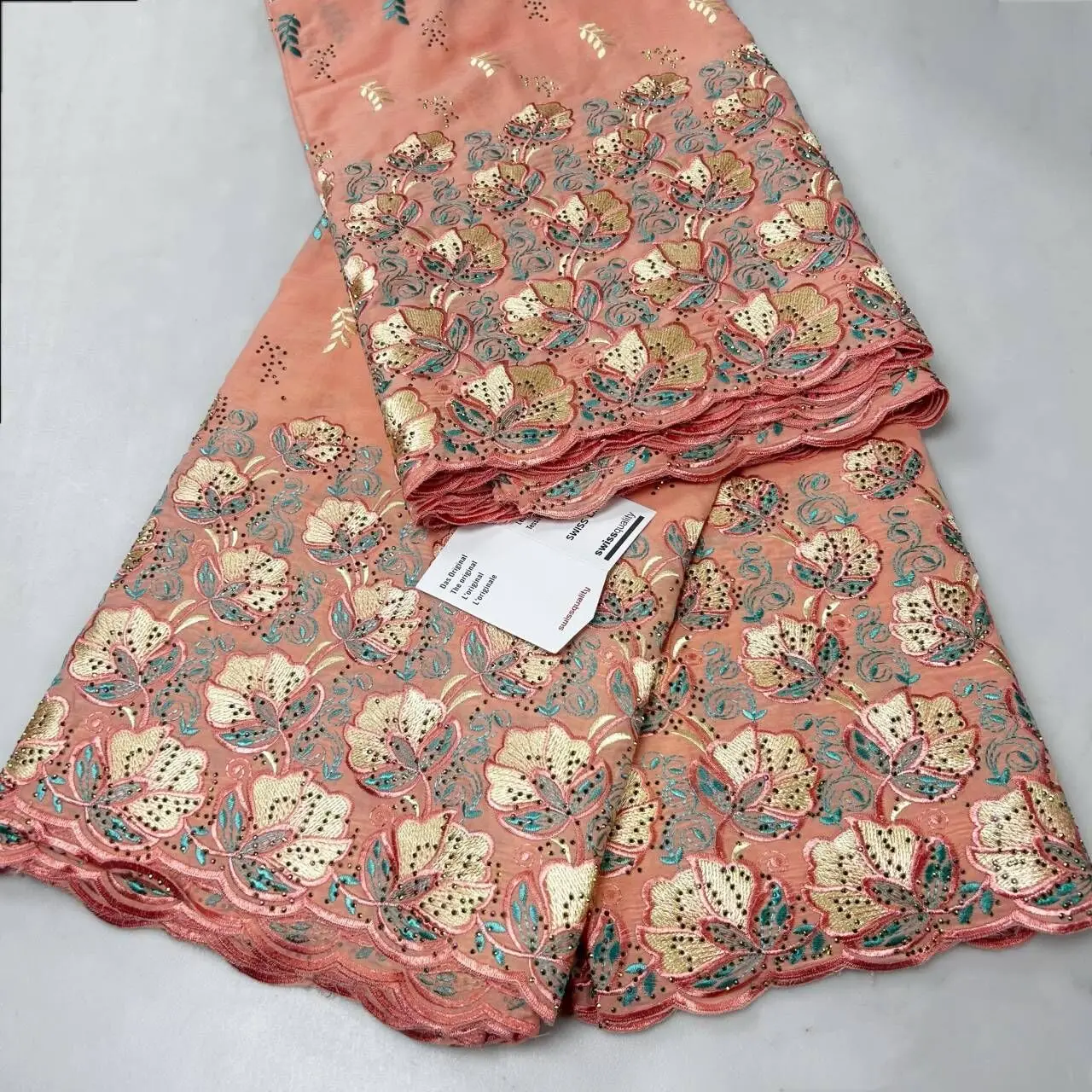 Lafaya-Fabric-2023-With-Crystal-Stones-African-Lace-Fabric-Hihg-Quality ...