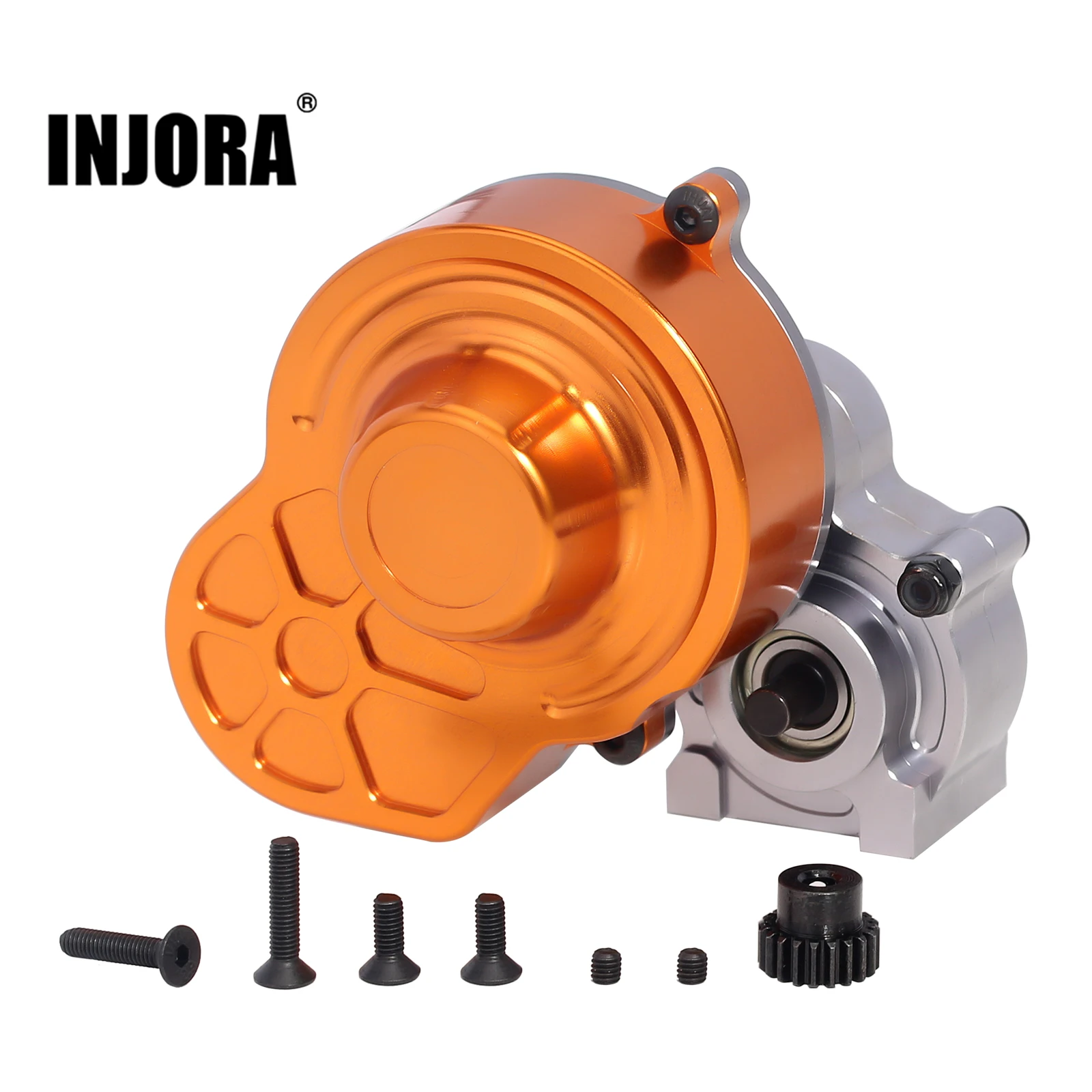 Injora Complete Metal Scx10 Gearbox Transmission Box With Gear For 1/10 ...