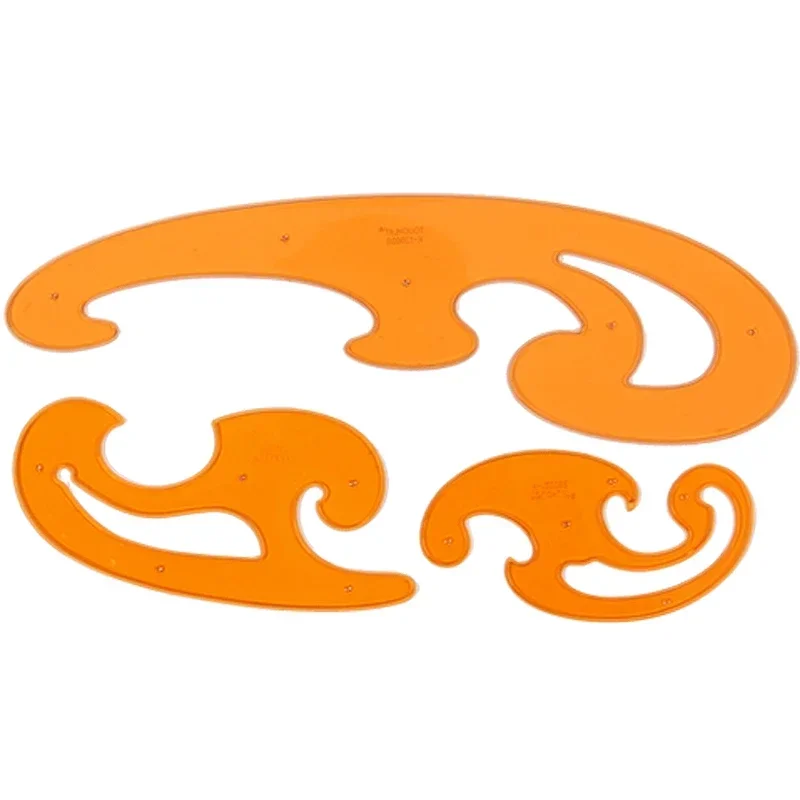 3pcs-Multifunctional-Cloud-Ruler-Transparent-Plastic-French-Curve-Board ...