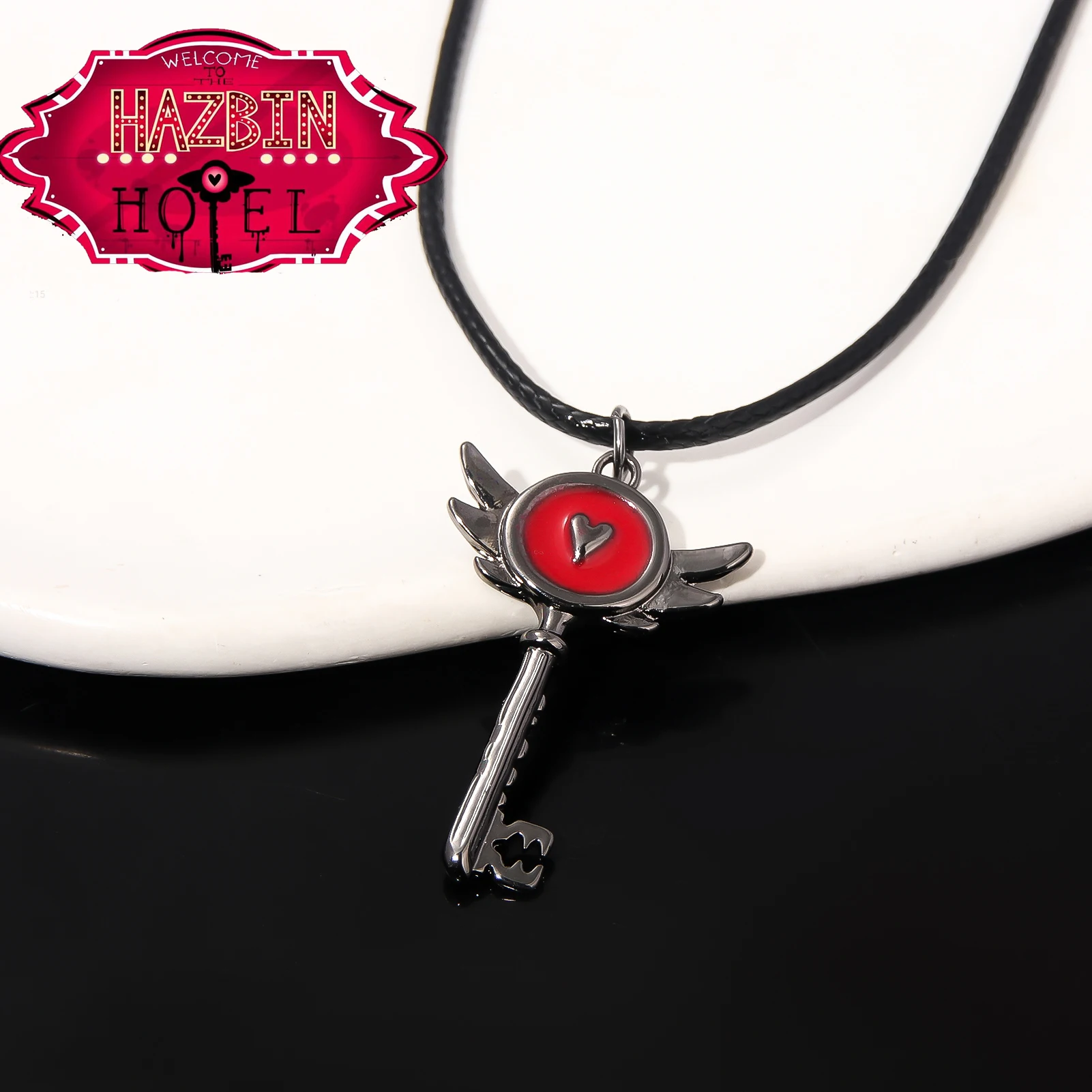 Hazbin-Anime-Hotel-Key-Necklace-Love-Heart-Wings-Pendant-Necklace-For ...