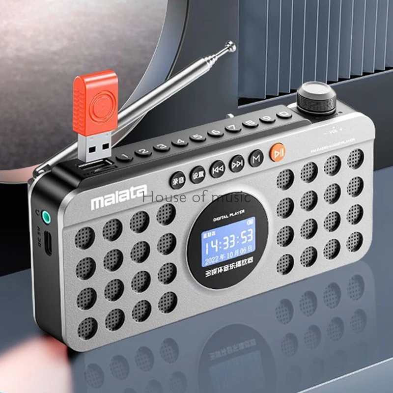Portable FM Radio 70-108Mhz Radio Receiver Mini Wireles Bluetooth ...