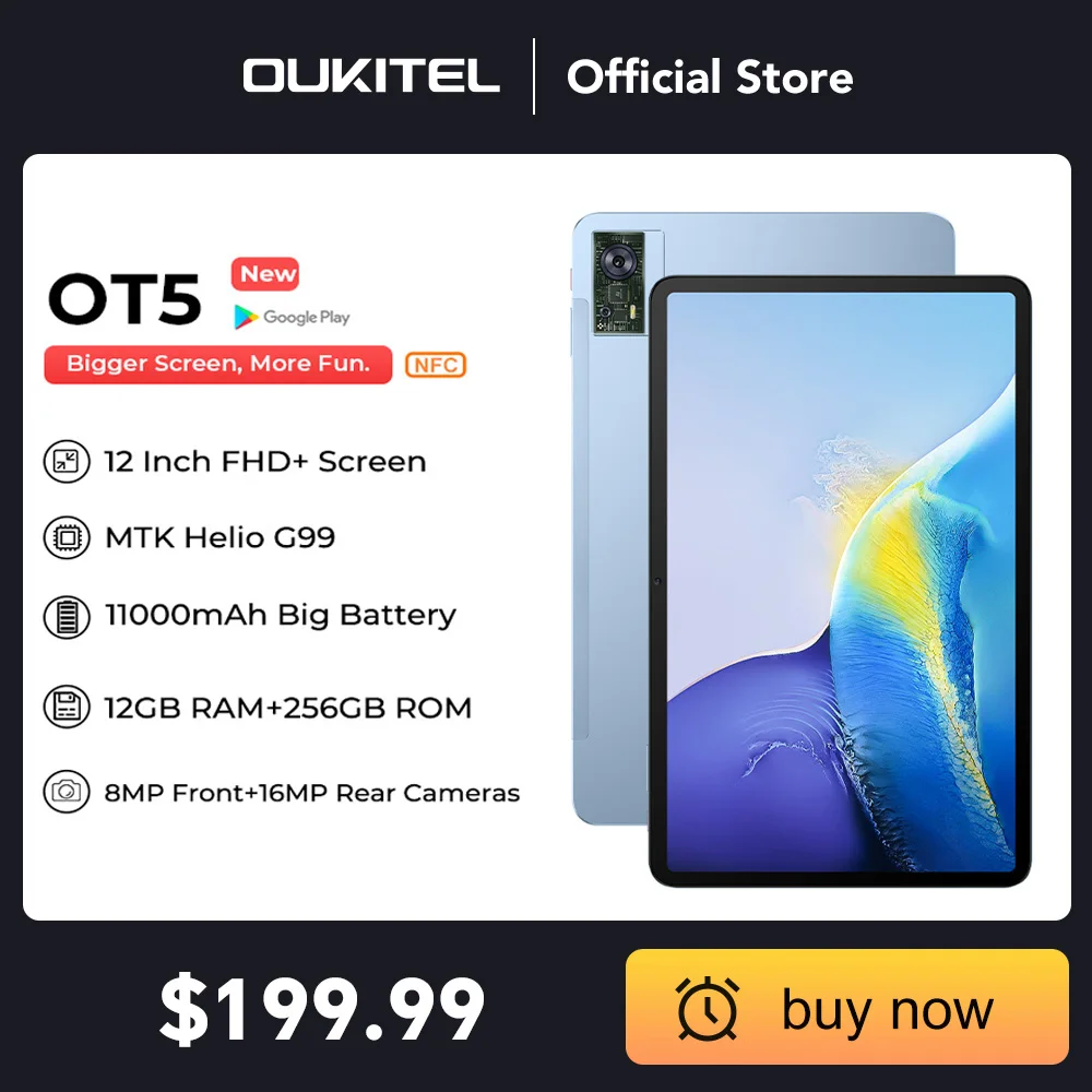 Oukitel-OT5-Tablet-PC-12-Inch-FHD-Display-12GB-RAM-256GB-ROM-11000mAh ...