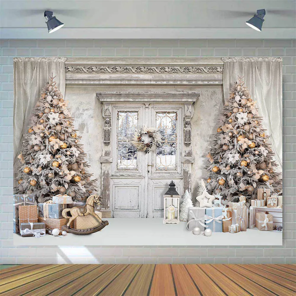 Christmas Photography Background Christmas Tree | Xmas Backdrops ...