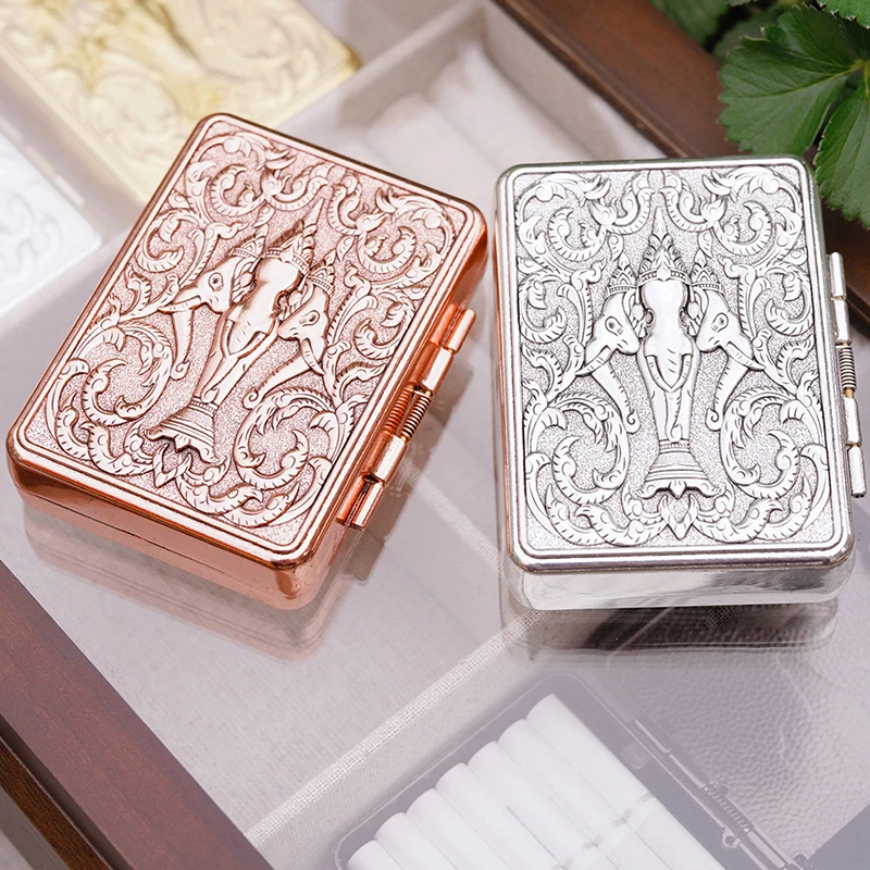 Retro-European-Metal-Cigarette-Case-for-14-Man-Cigarettes-Box-Smoke ...
