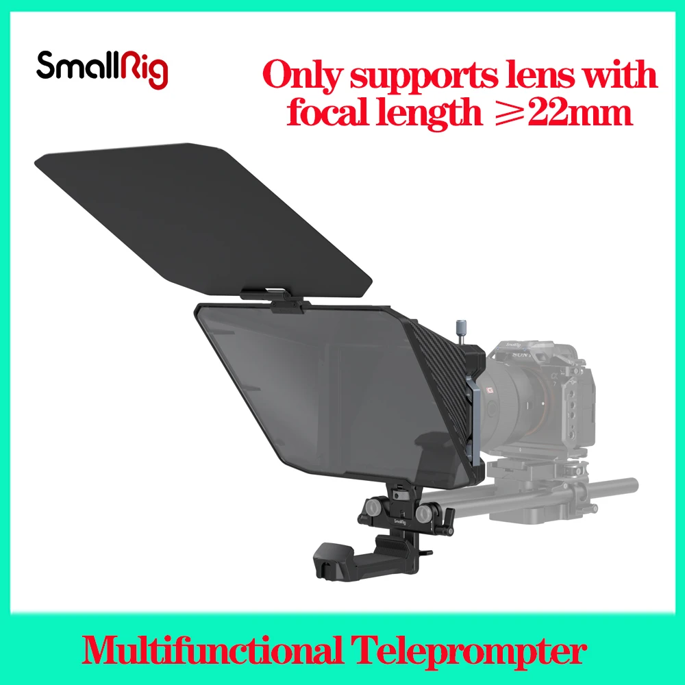 SmallRig-Multifunctional-Teleprompter-3646-for-Mirrorless-Camera-Recording-Adjustable-Top-Flag ...