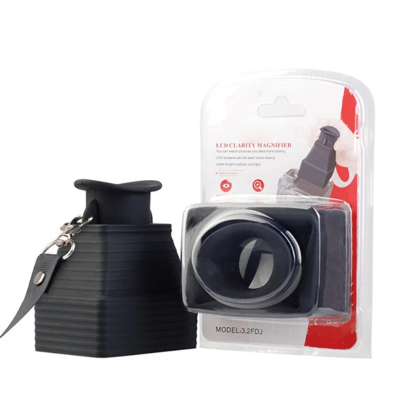 DSLR Camera LCD Screen Loupe, 3.2X Magnification Camera Screen Sunshade ...