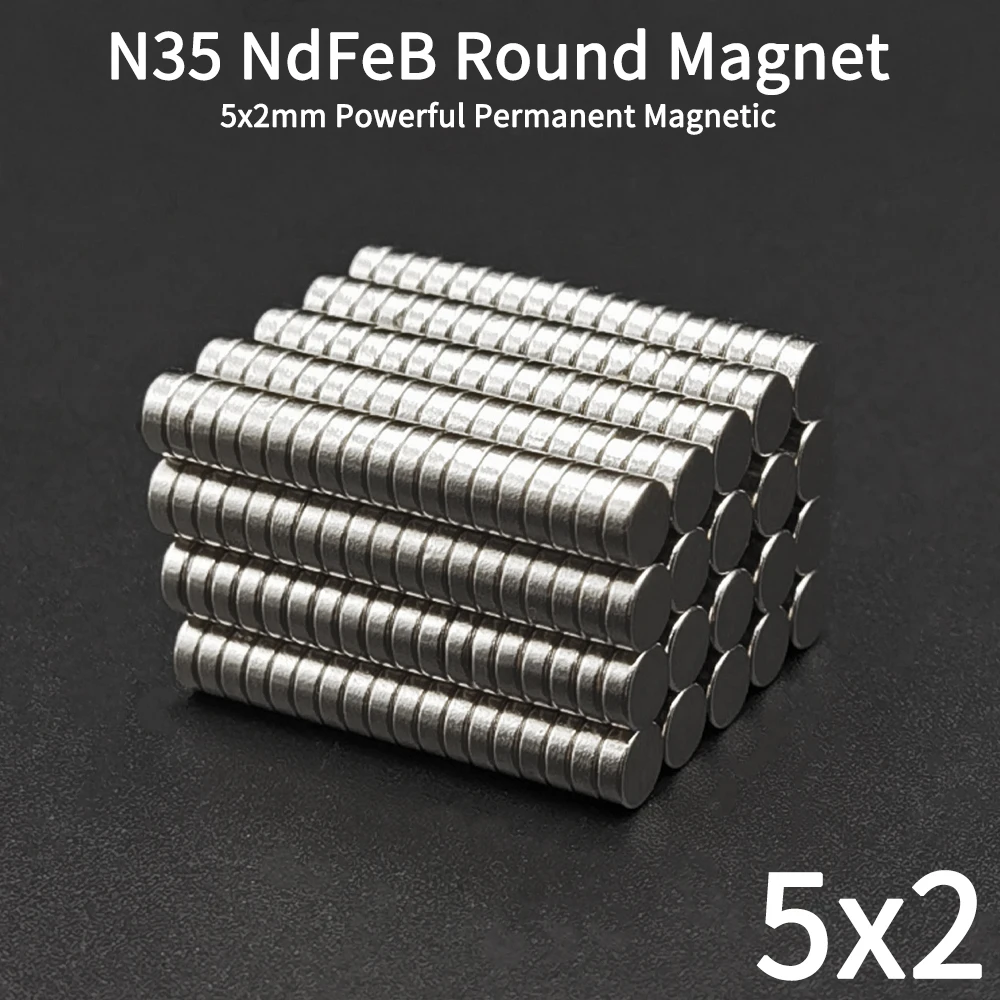 10-5000Pcs-5x2-mm-Small-Neodymium-Magnet-5mm-x-2mm-NdFeB-Round-Super ...
