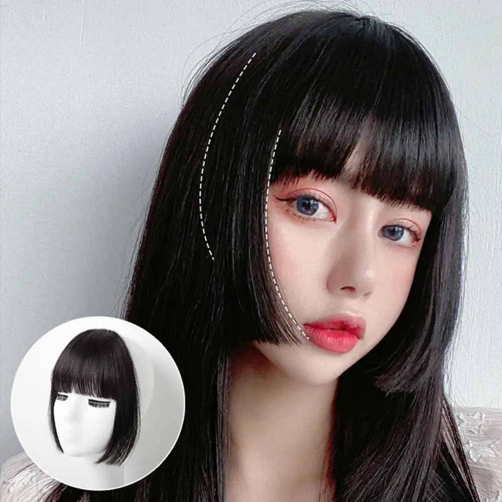 Fashion-Synthetic-Front-Wig-Bangs-High-Temperature-Fiber-Hair-False ...