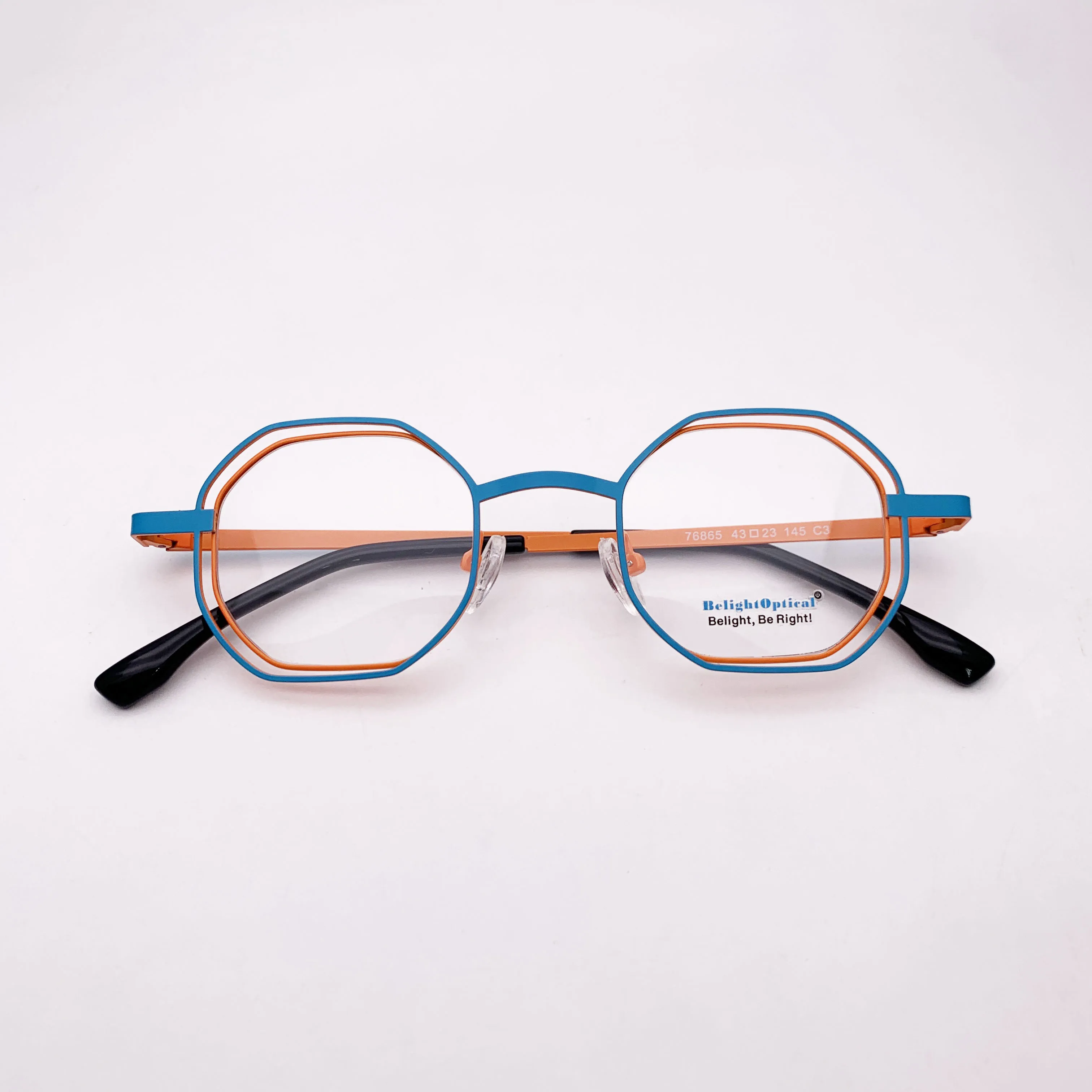 Belight-Optical-Metal-Combine-Color-Full-Rim-Vintage-Retro-Glasses ...
