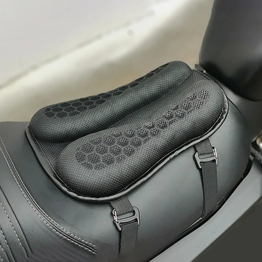 Motorcycle-3D-Shock-Absorption-Cool-Breathable-Seat-Cushion-Shockproof ...