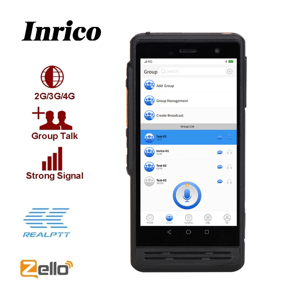 Inrico S300 4G Network Radio Android 8.1 LTE/WCDMA/GSM Mobile Phone ...