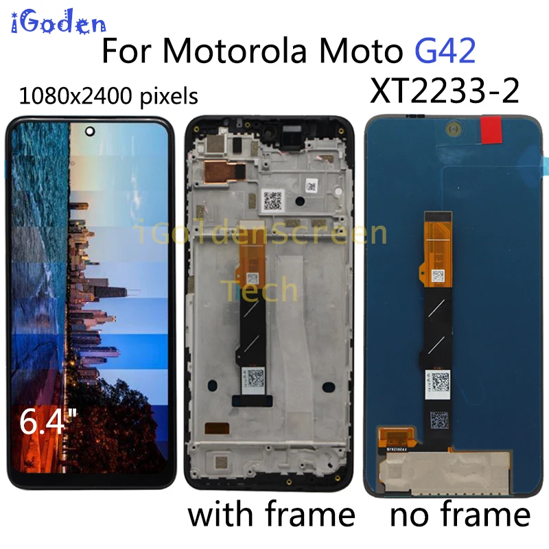 Original Amoled 6.4" For Motorola Moto G42 Lcd Display Screen For Moto ...