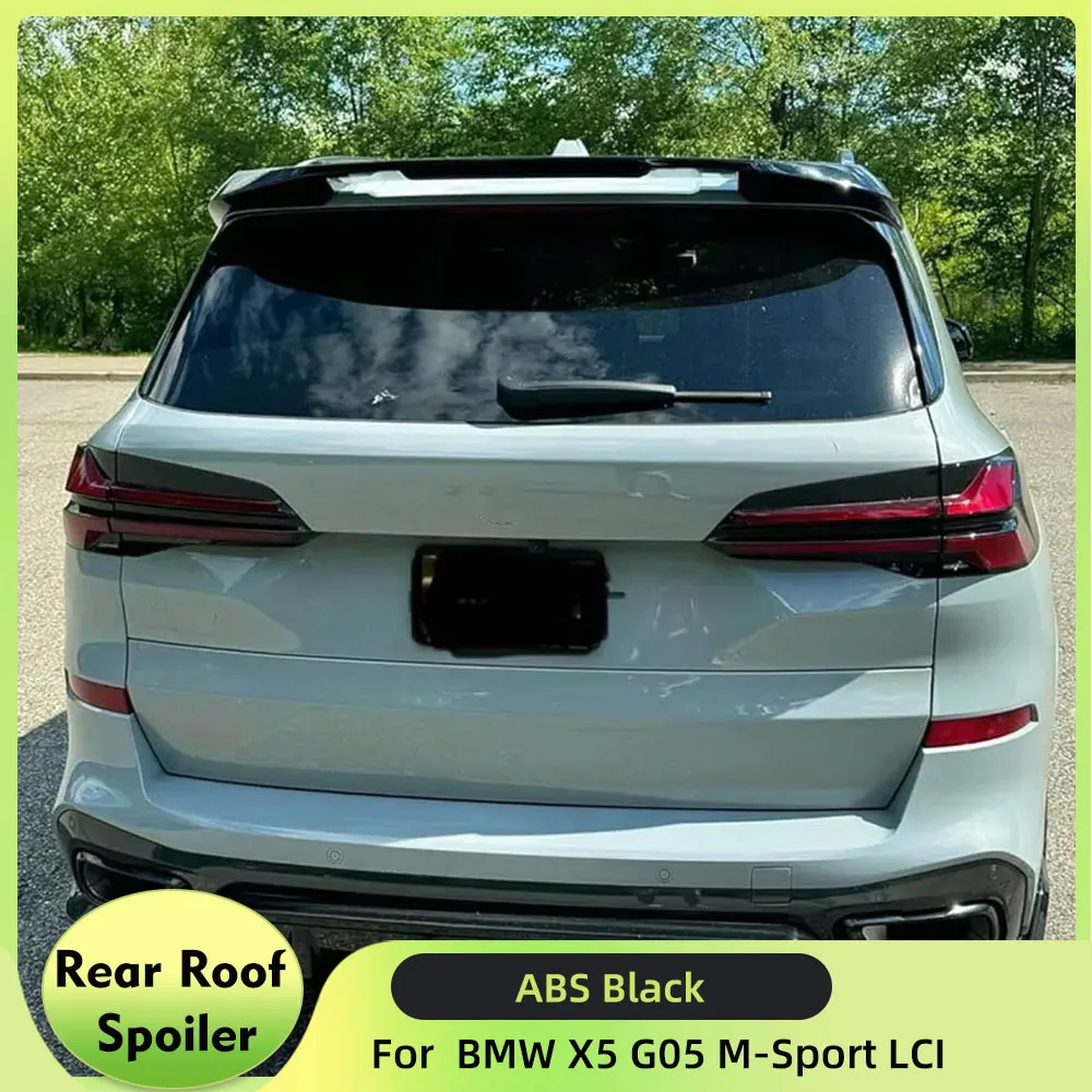 Car Rear Roof Trunk Spoiler Wing Glossy Black ABS For BMW X5 G05 M ...