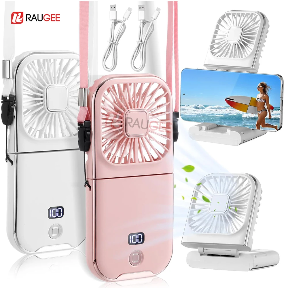 Portable-Neck-Fan-Handheld-Mini-Fan-Foldable-Neck-Hanging-Fan-For ...