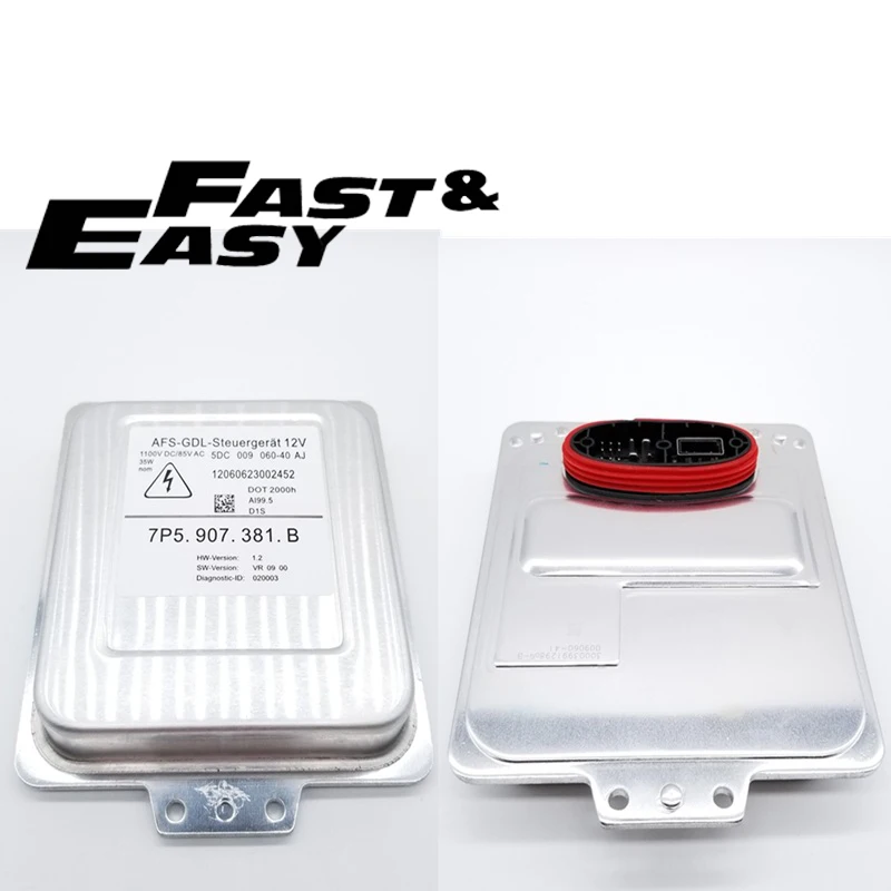 OEM 5DC 009 060-40 AJ 7P5907381B xenon headlight module ECU block AFS ...