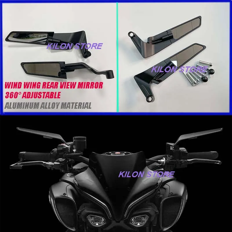 Motorcycle-Stealth-Mirrors-360-Adjustable-Wind-Wing-Rear-View-Mirror ...