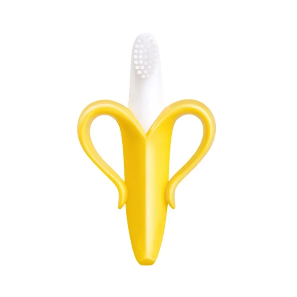 Banana-Shape-Safe-Toddle-Teether-Baby-Silicone-Training-Toothbrush-BPA ...