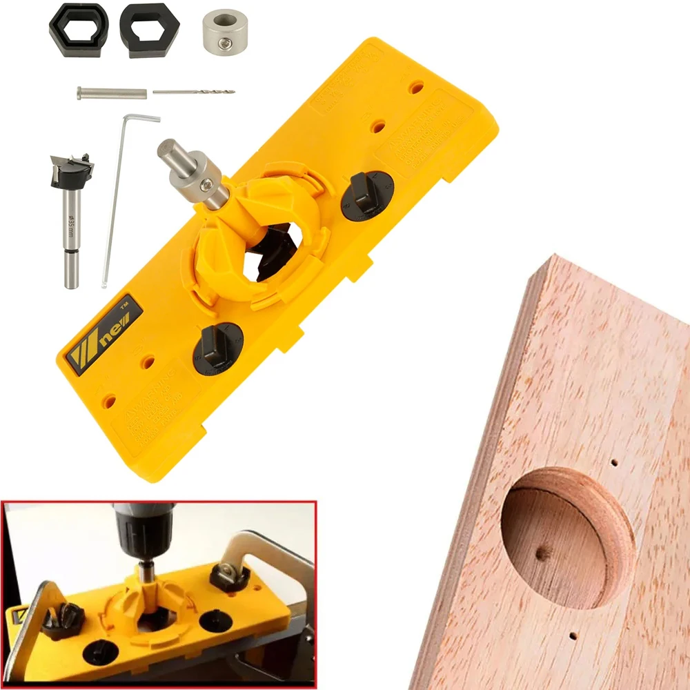 Concealed-35MM-Cup-Style-Hinge-Jig-Boring-Hole-Drill-Guide-Forstner-Bit ...