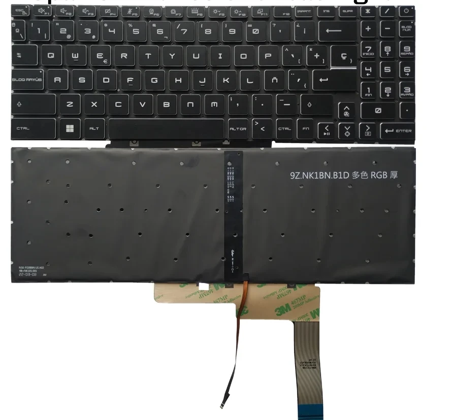 Keyboard-For-MSI-GS76-Stealth-11ue-11ug-11uh-MS-17M1-GF76-MS-17L1-GF66 ...