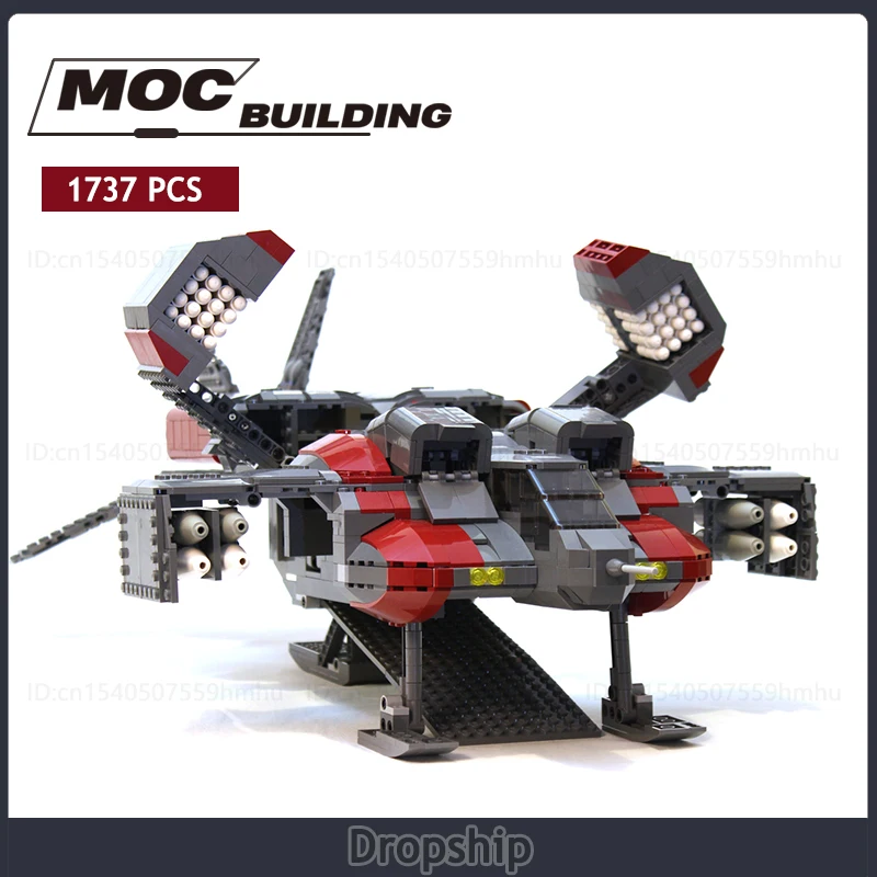 Space-Series-MOC-Building-Blocks-Dropship-Technology-Bricks-Spaceship ...