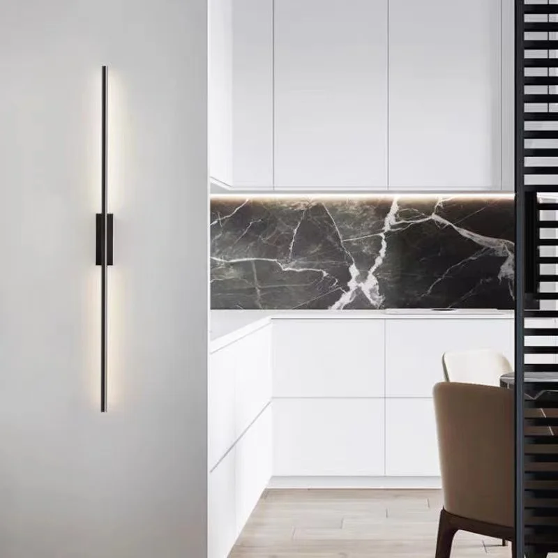 Long strip wall lamp bedroom bedside lamp modern minimalist wall lamp ...
