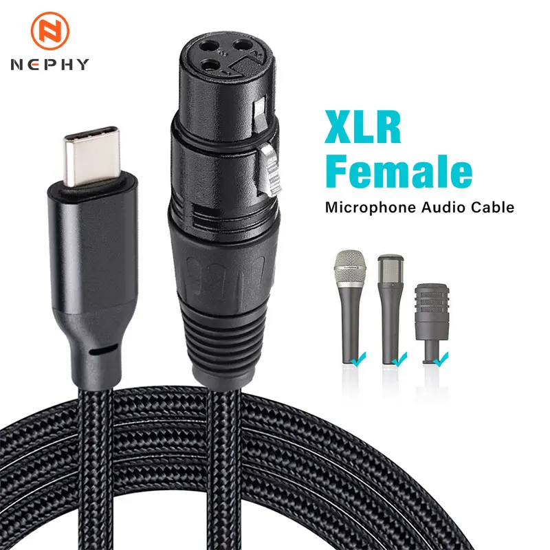 USB-Type-C-To-XLR-Adapter-Type-C-Male-to-3-Pin-XLR-Female-Microphone ...