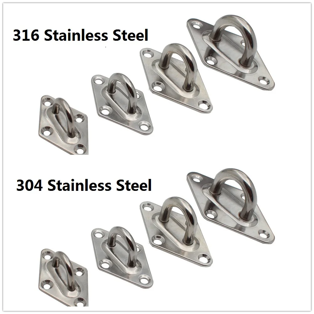 1pc-Stainless-Steel-316-304-Eye-Plate-Hook-Ceiling-Wall-Heavy-Duty ...