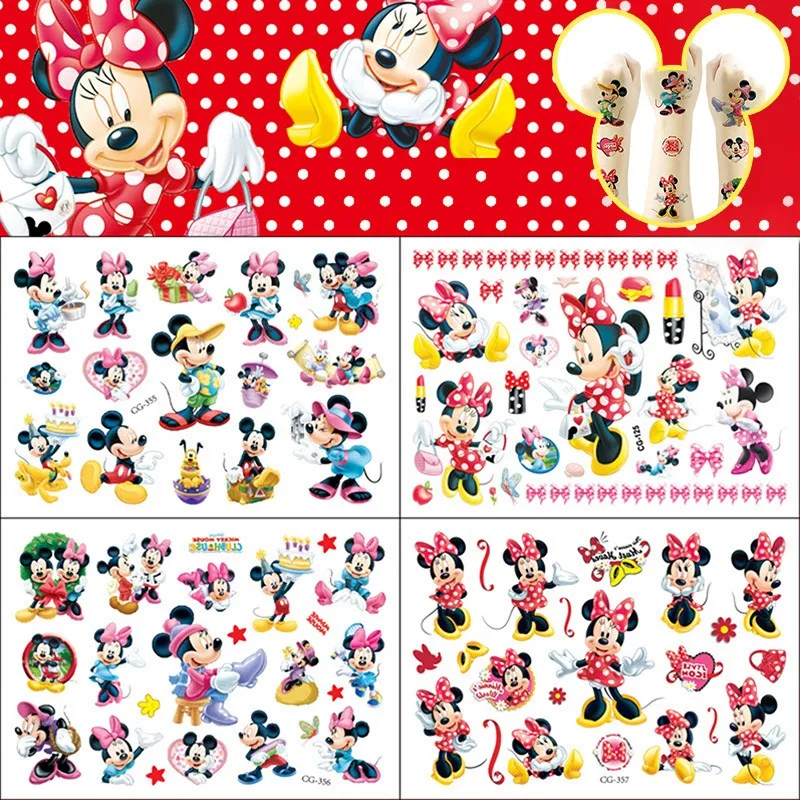 1Pcs-Disney-Mickey-Minnie-Mouse-Kids-Tattoo-Sticker-Anime-Figure ...