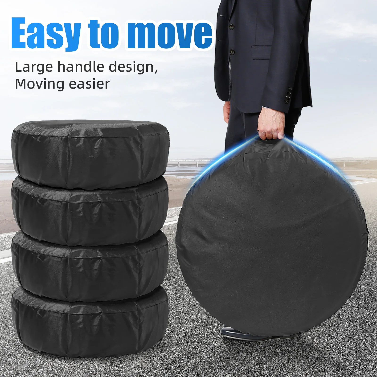 4PCS Car Tire Covers For RV Truck Camper Trailer Universal Vehicle ...