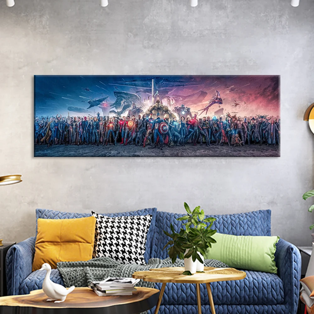 MINISO-Poster-Marvel-Heroes-Collection-Canvas-Wall-Art-Print-Mural ...