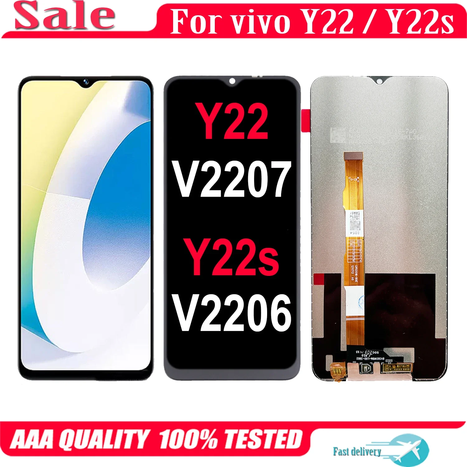 For Vivo Y22 Y22s V2207 V2206 LCD Display Touch Screen Replacement ...