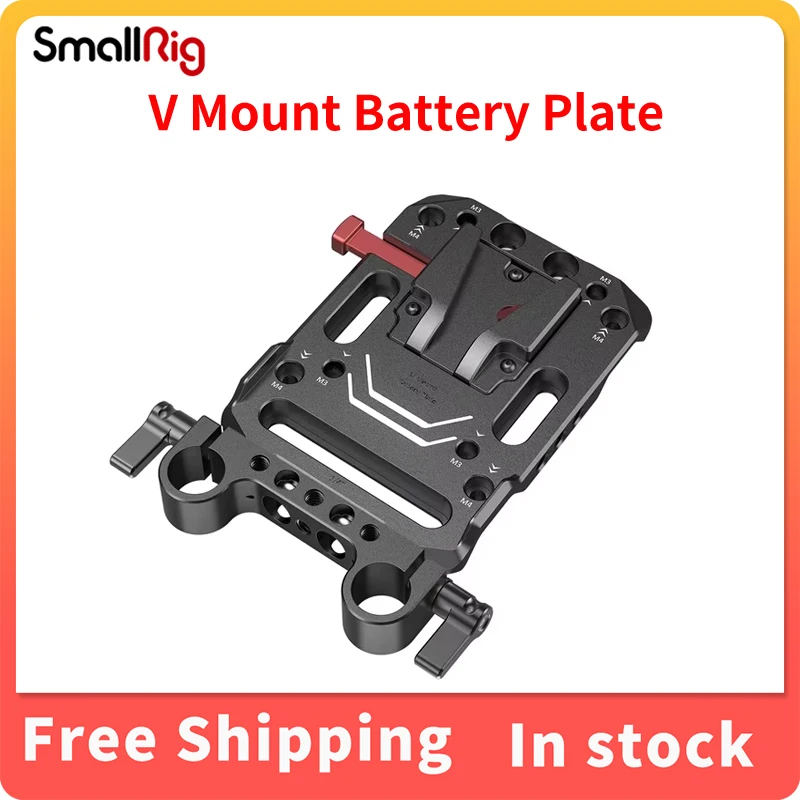 SmallRig-V-MOUNT-Battery-Plate-With-15MM-Rod-Clamp-standard-V-Lock ...