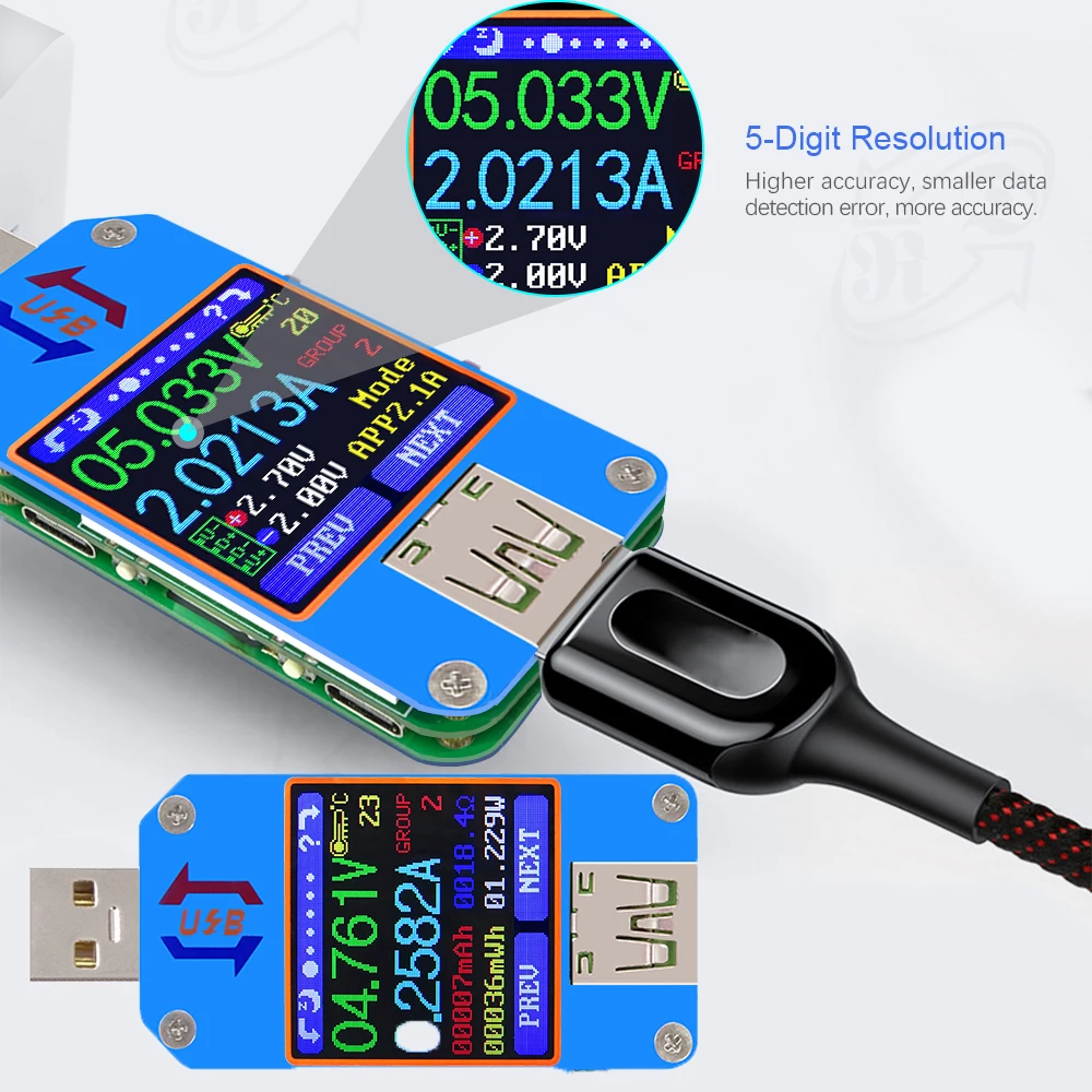 UM25-Color-LCD-Display-USB-Tester-Voltmeter-Ammeter-Voltage-Current ...