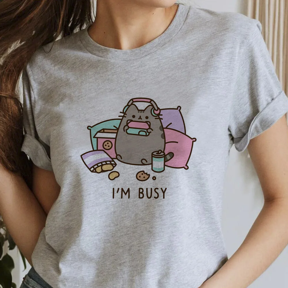 Pusheen t shirt teen Pastel anime Punk Colorful Gothic 2000s shirt ...