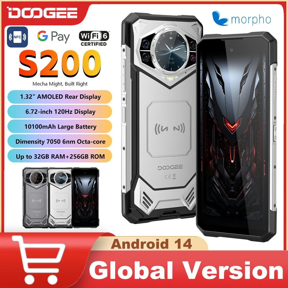 Global-Version-DOOGEE-S200-5G-Rugged-Phone-6-72-120Hz-Display-100MP-AI ...