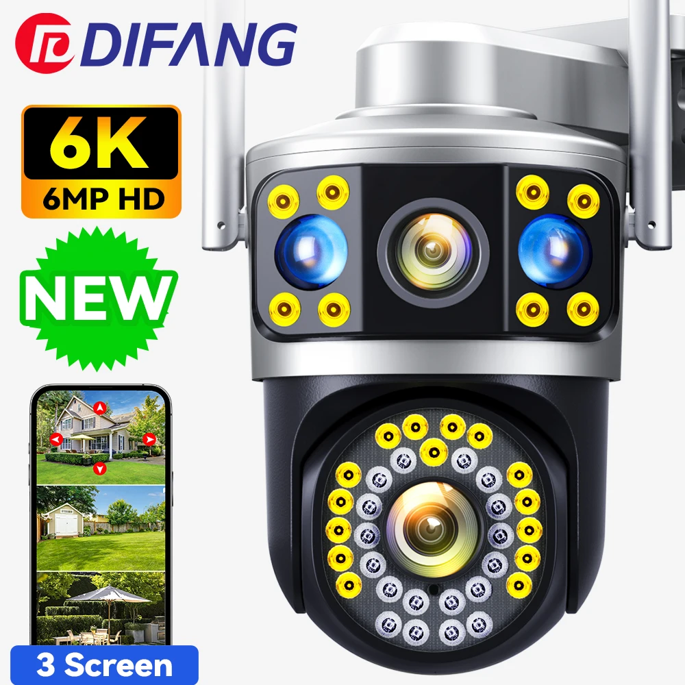 6K-WiFi-Security-Camera-Triple-Screenn-Yoosee-IP-Camera-Outdoor-Ai ...